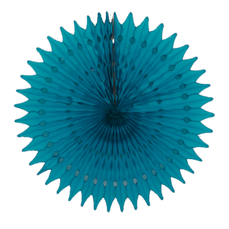 honeycomb dark blue paper fan for party backdrop