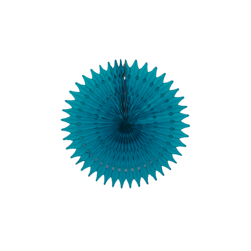 honeycomb dark blue paper fan for party backdrop