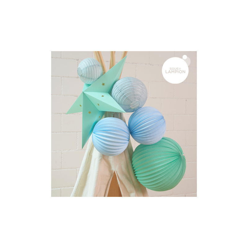 Paper lanterns kit for kids teepee or playroom decor