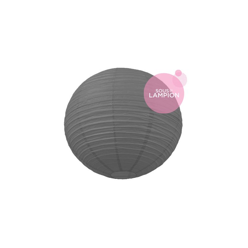 large grey paper lantern