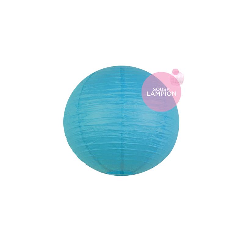 Turquoise paper lantern