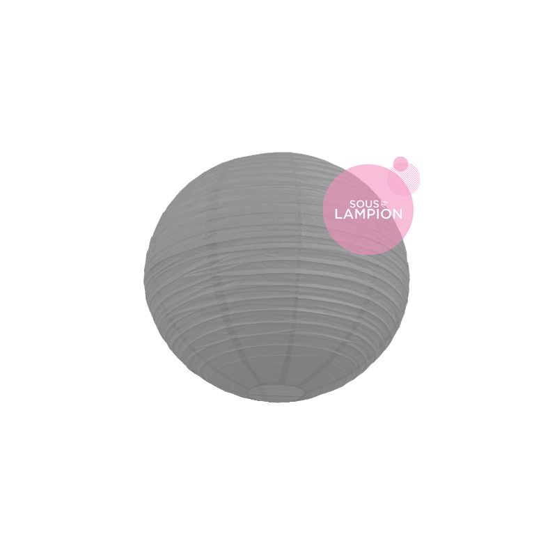 large grey paper lantern