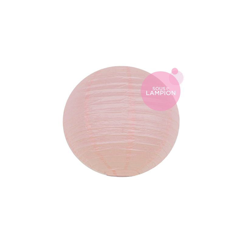 Small light pink paper lantern for a nursery or a wedding
