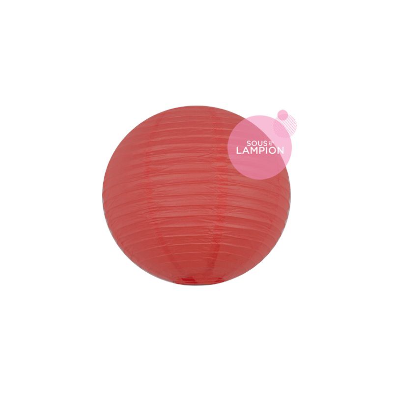 Coral red paper lantern for wedding and party decor