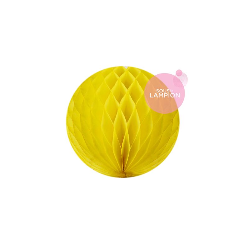 yellow mini honeycomb ball